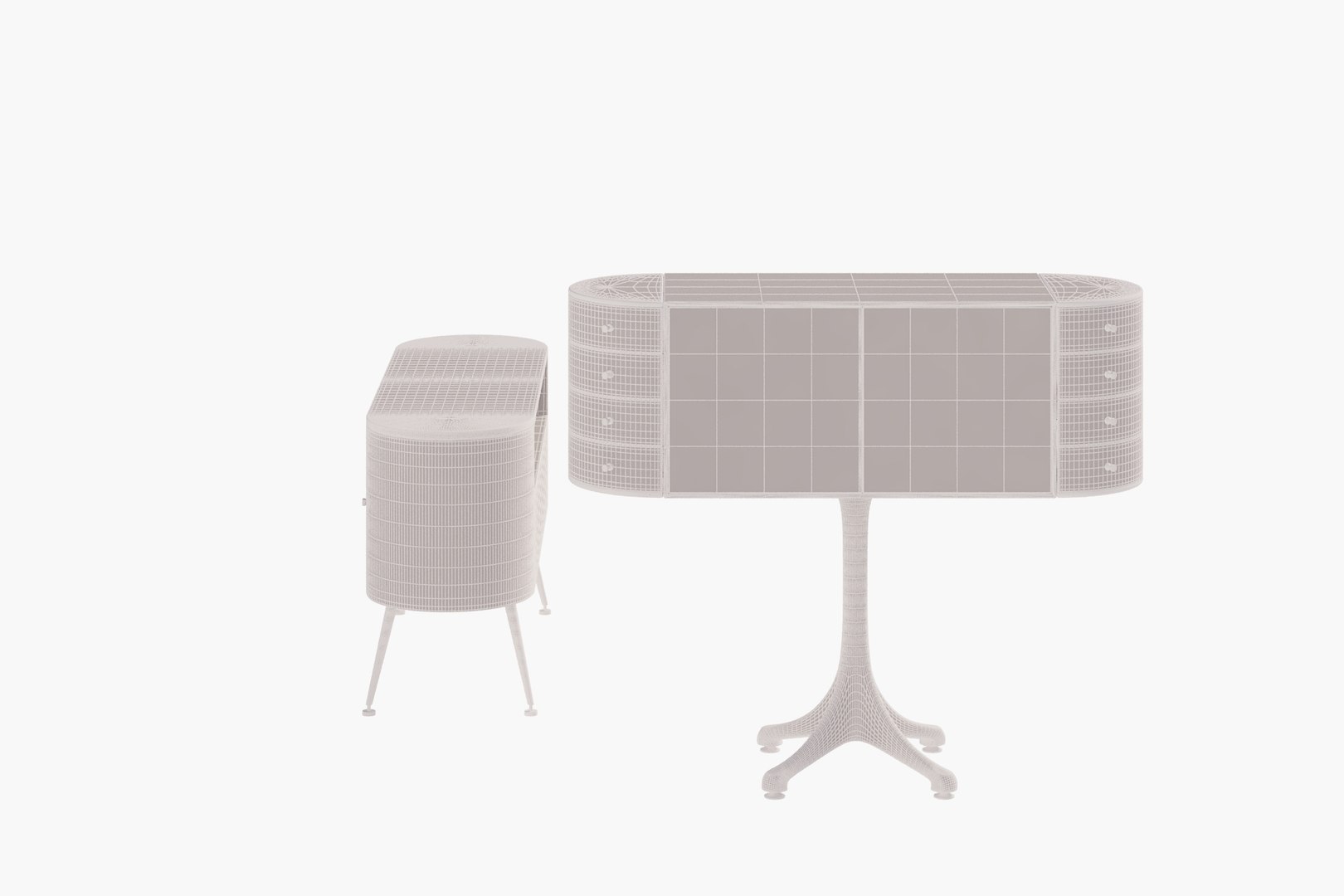 Funky Tables Sixties 3D Model - TurboSquid 2201515