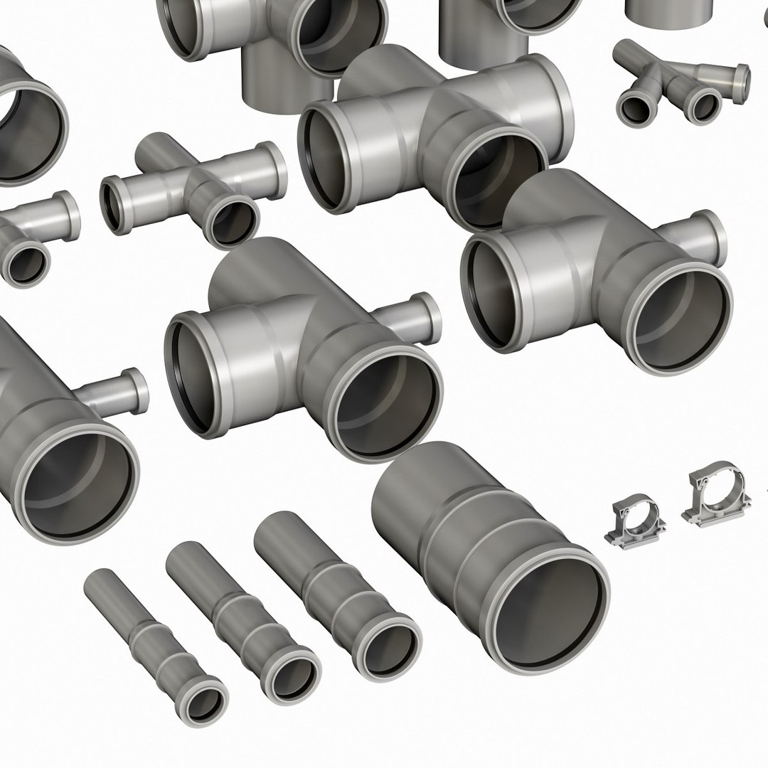 Sewer fittings Big n2 3D model - TurboSquid 1982264