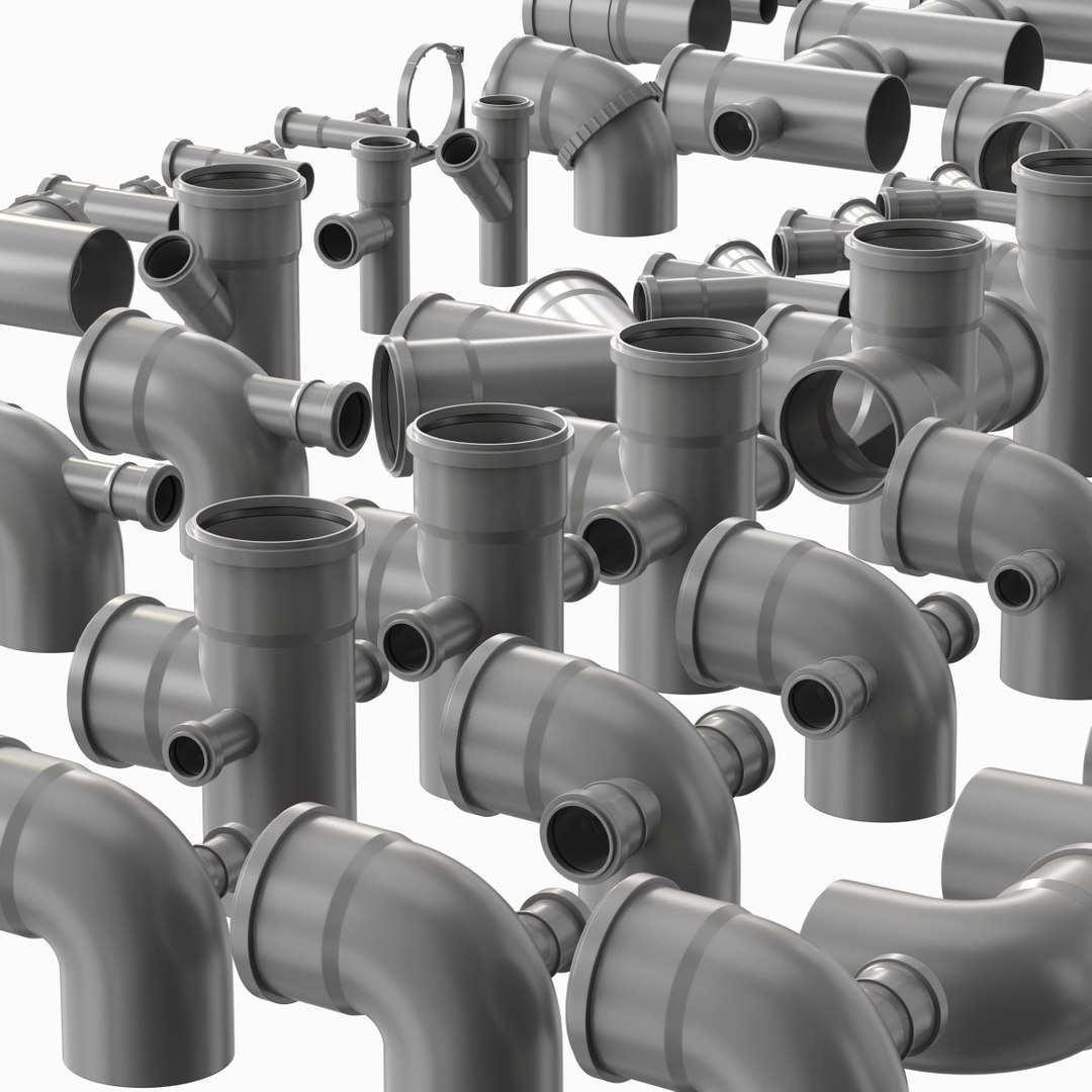 Sewer fittings Big n2 3D model - TurboSquid 1982264