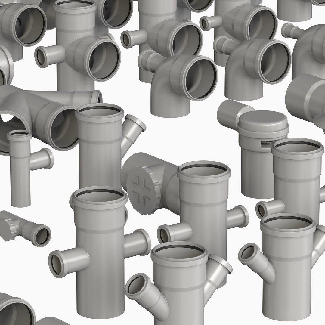 Sewer fittings Big n2 3D model - TurboSquid 1982264