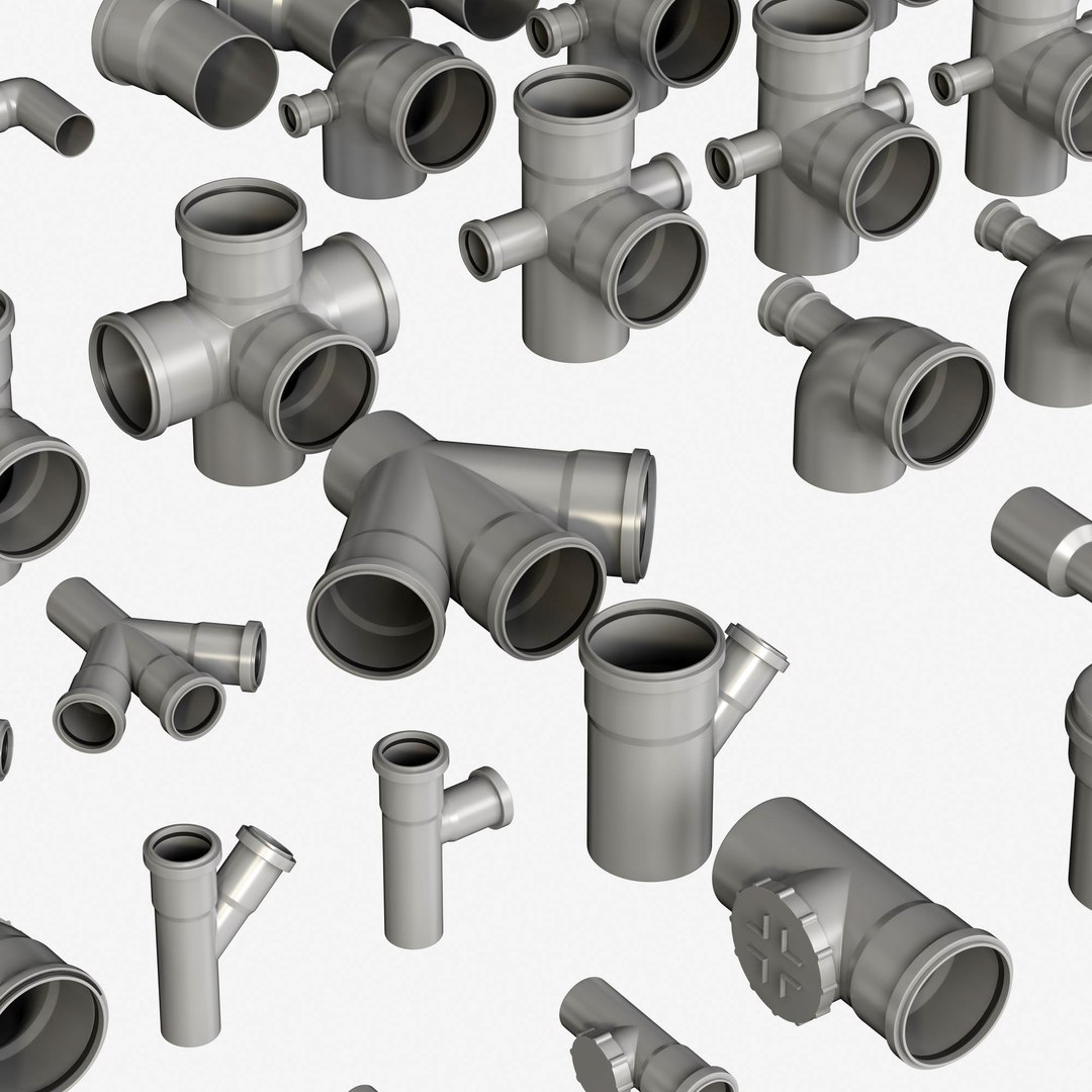 Sewer fittings Big n2 3D model - TurboSquid 1982264