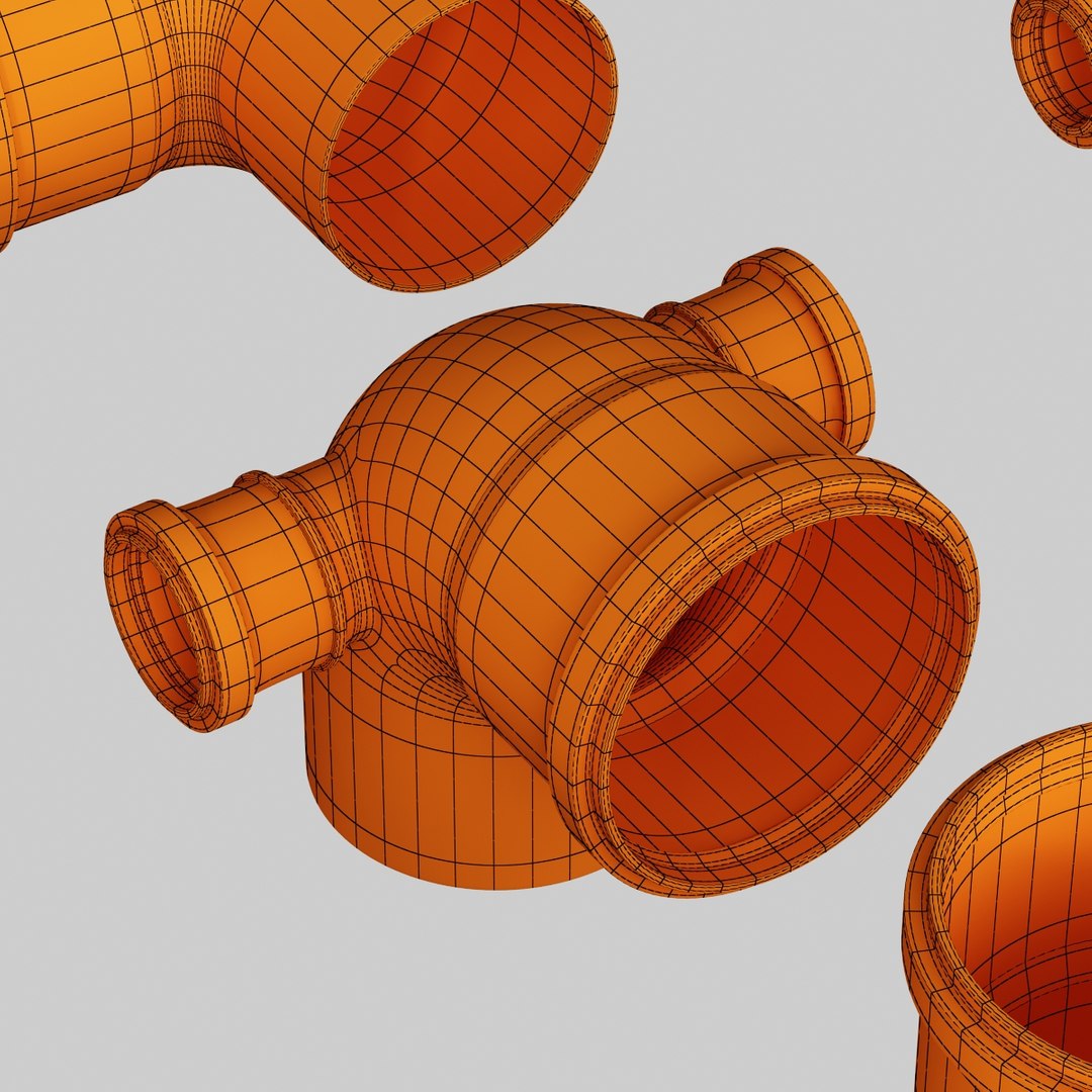 Sewer fittings Big n2 3D model - TurboSquid 1982264