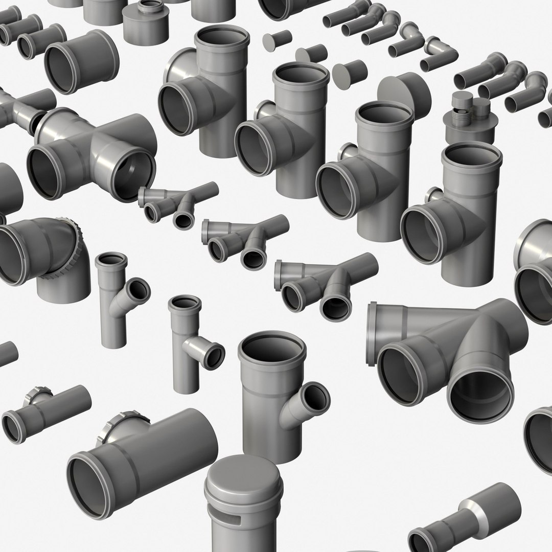Sewer fittings Big n2 3D model - TurboSquid 1982264