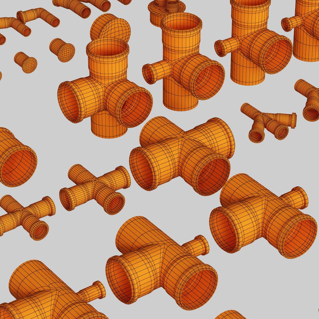 Sewer fittings Big n2 3D model - TurboSquid 1982264