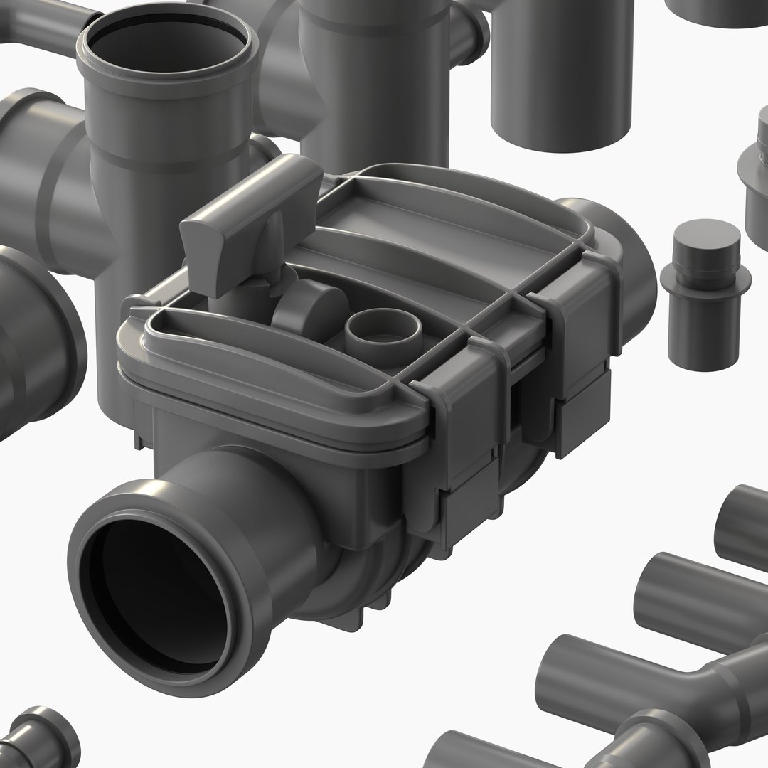 Sewer fittings Big n2 3D model - TurboSquid 1982264