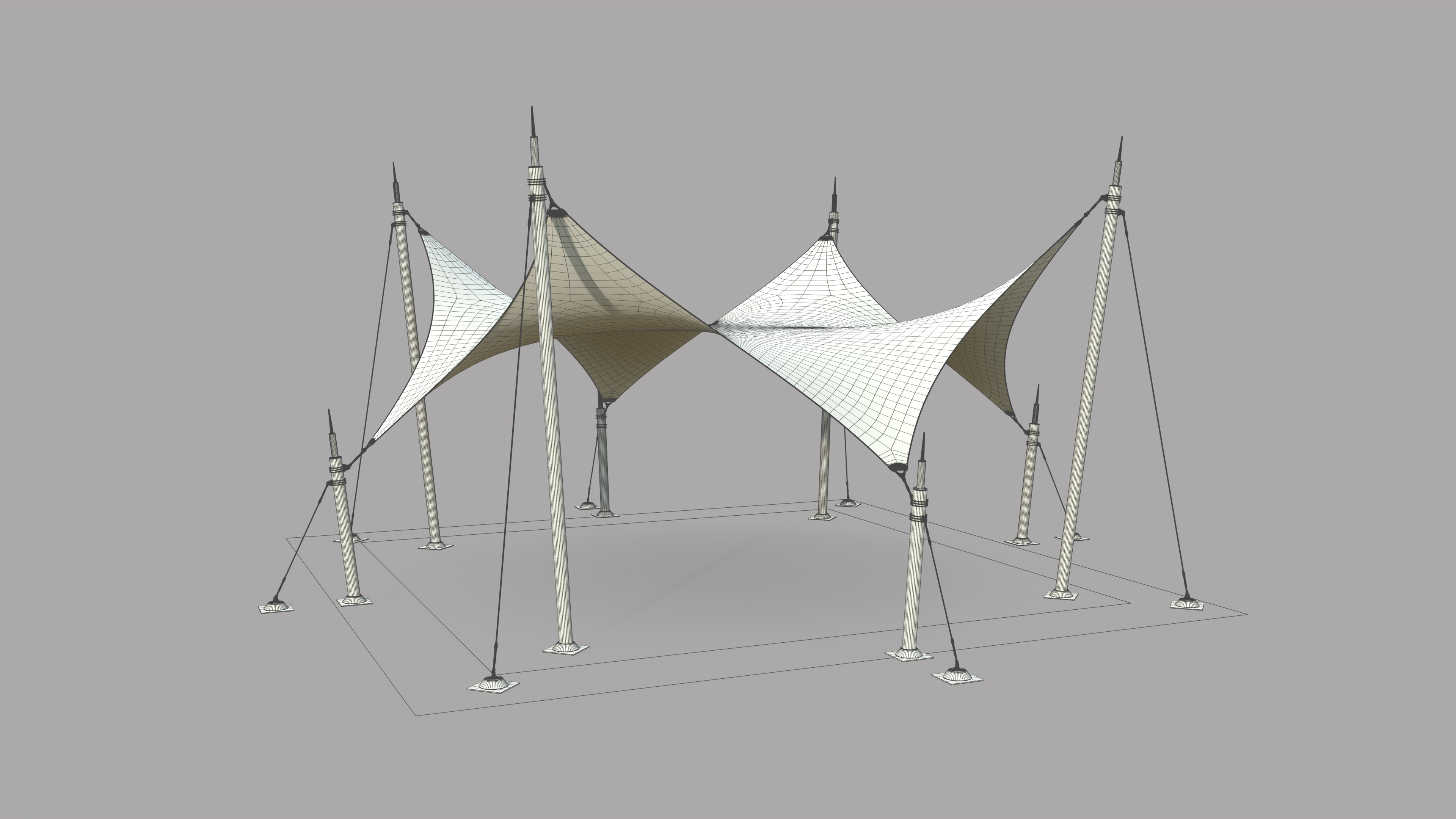 modelo 3d Tienda de estructura extensible - TurboSquid 2257960