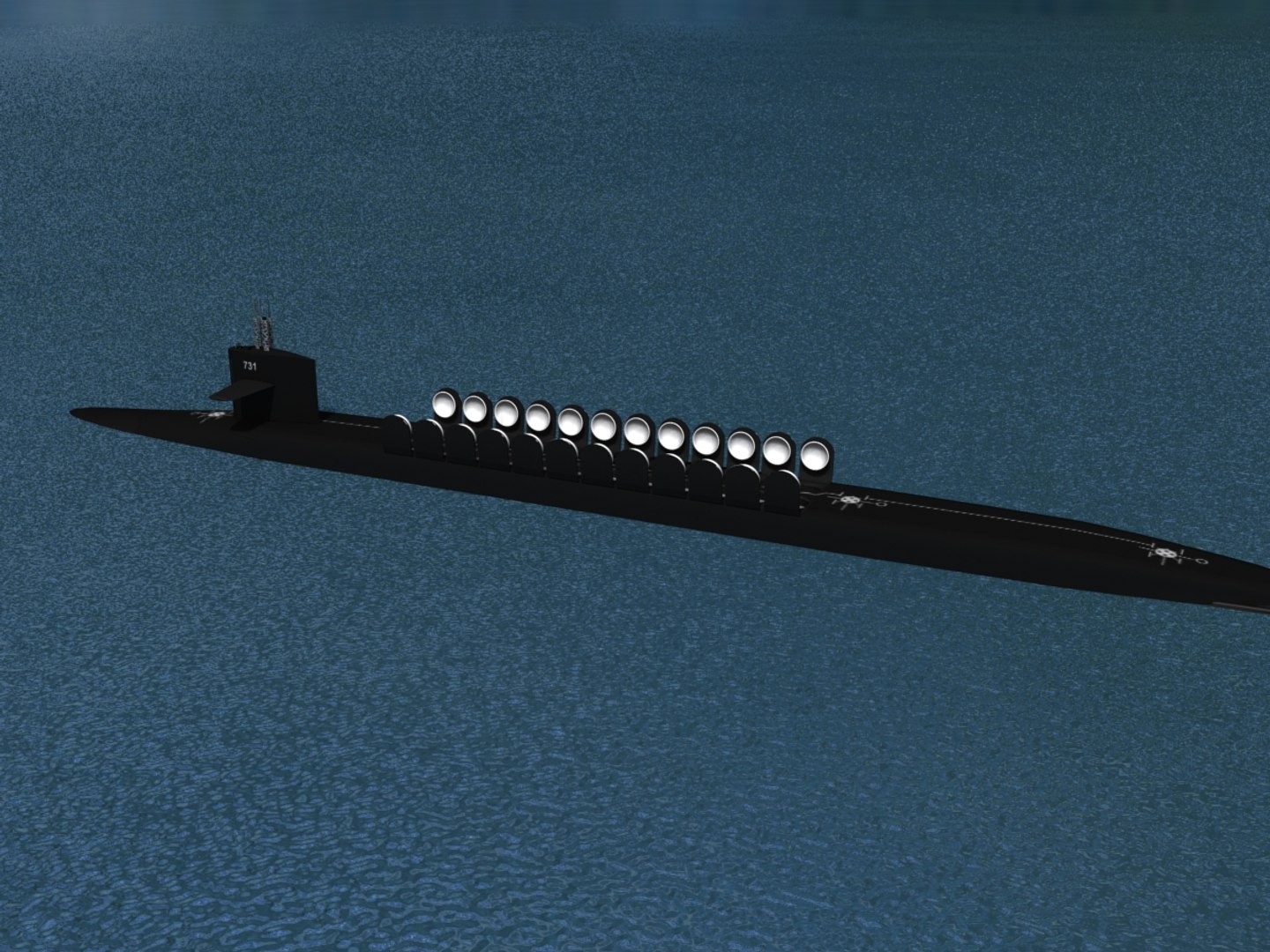 3d Missile Ohio Class Submarines