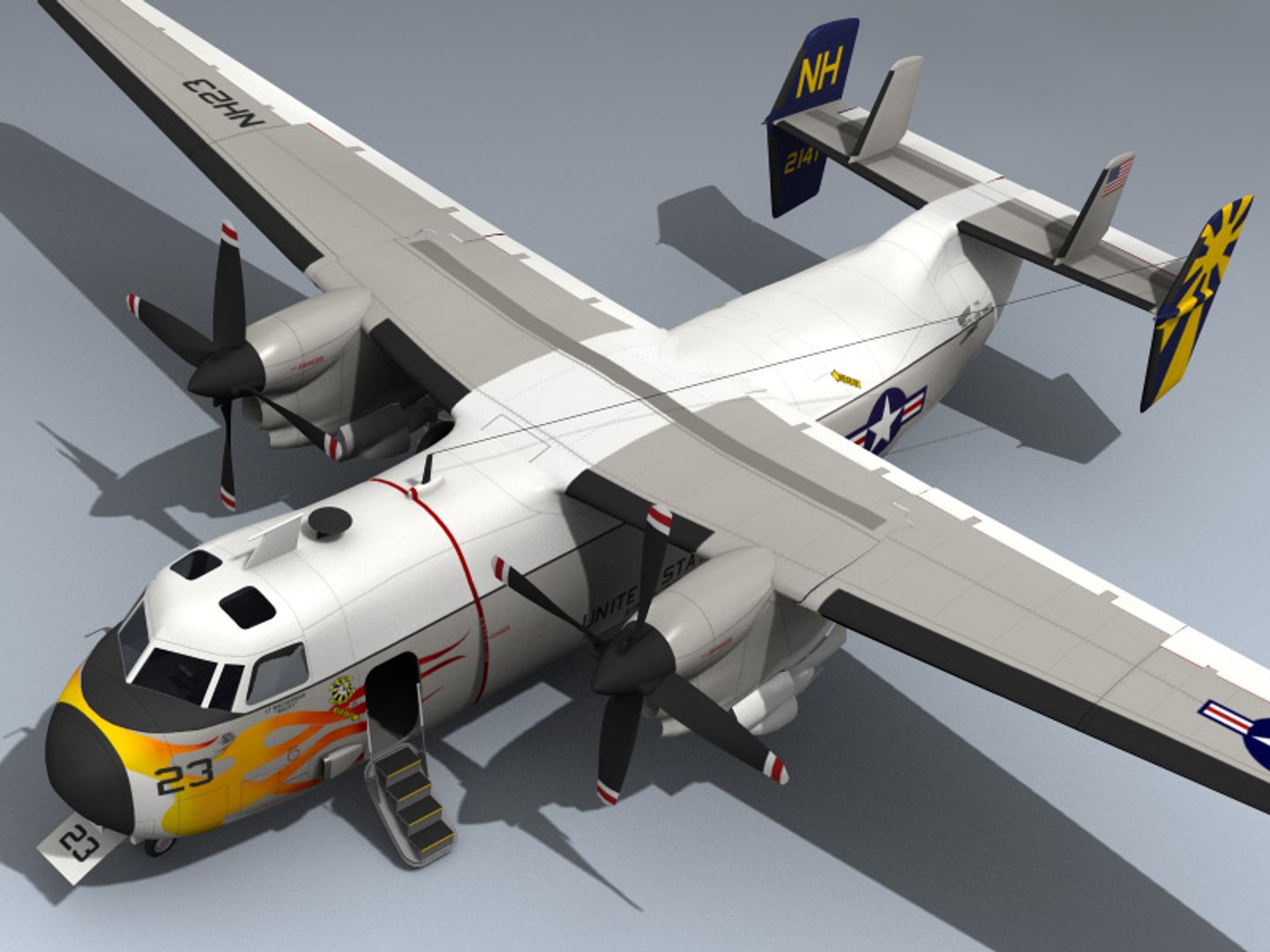 C-2a Greyhound 3d Model