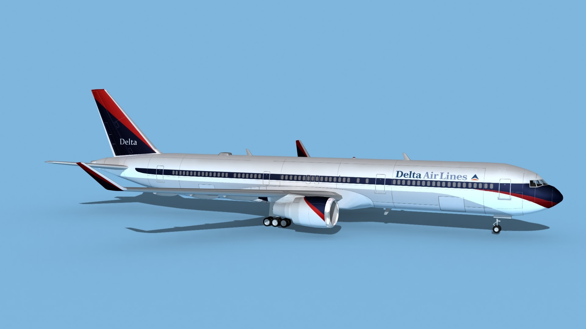 Boeing 767-400 Delta 2 3D Model - TurboSquid 1912353