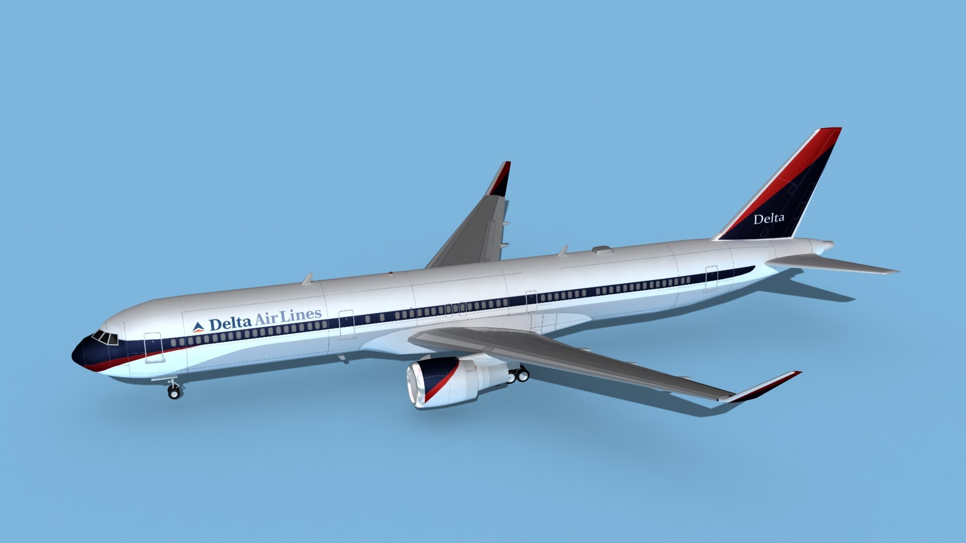 Boeing 767-400 Delta 2 3D Model - TurboSquid 1912353