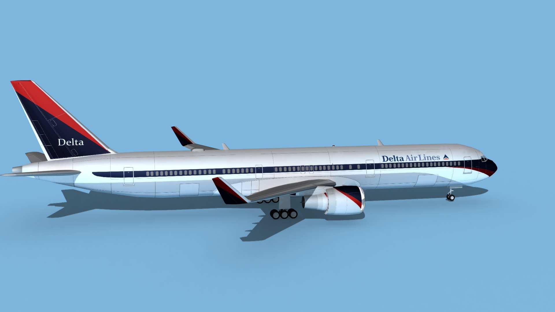 Boeing 767-400 Delta 2 3D Model - TurboSquid 1912353