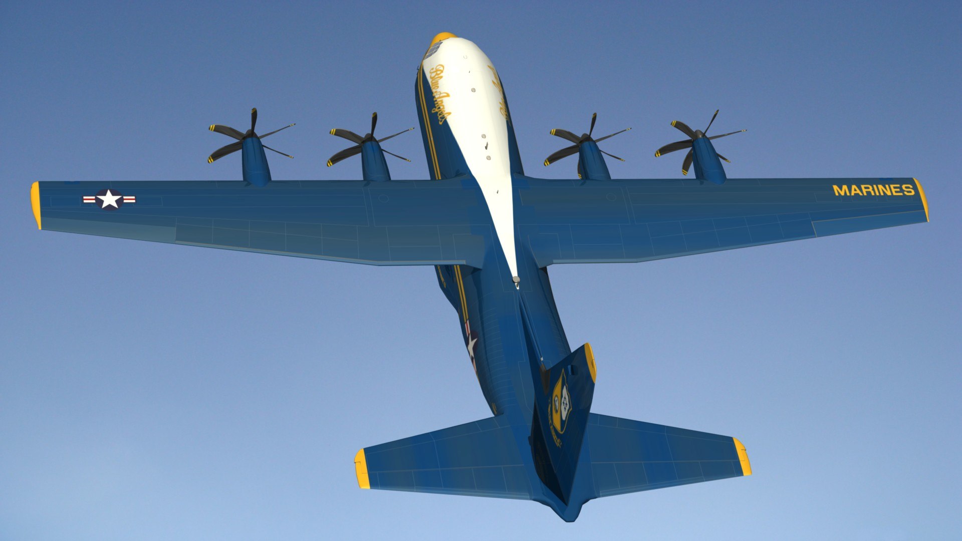 Hercules C130 Blue Angels 3D Model - TurboSquid 1862502
