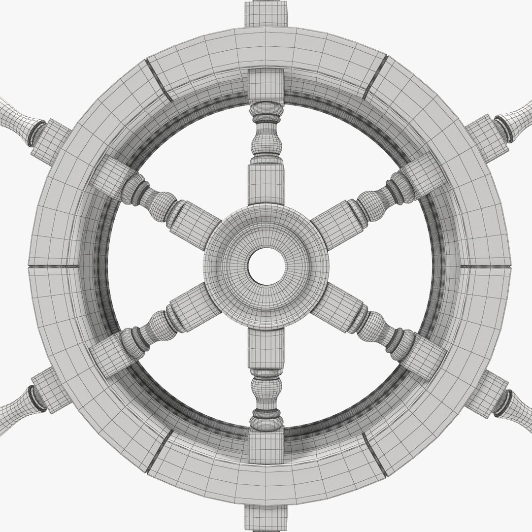 3d Model Ship S Helm