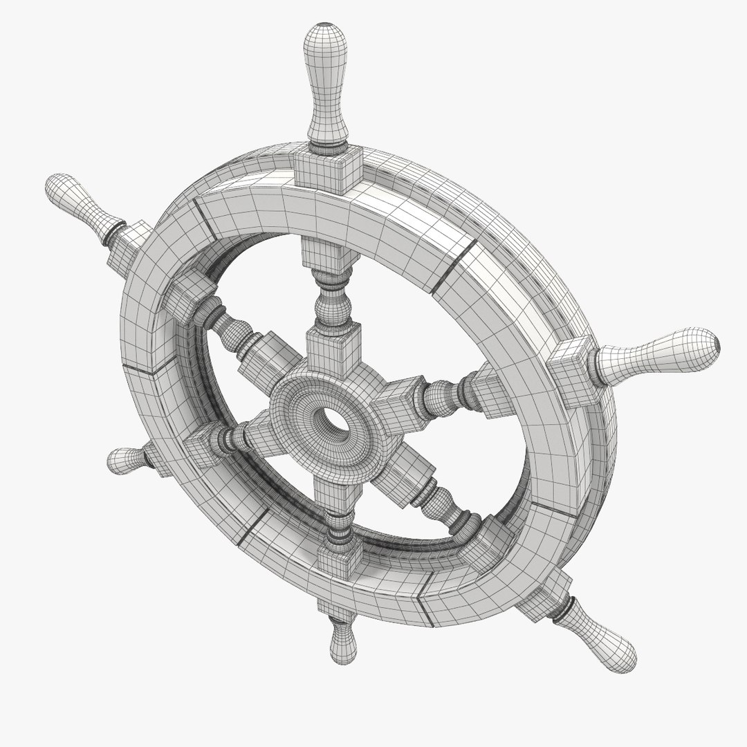 3d Model Ship S Helm