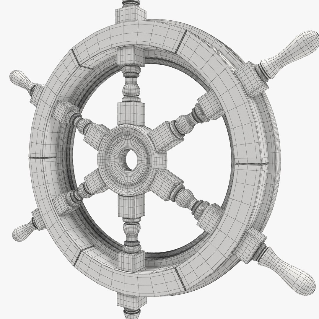 3d Model Ship S Helm
