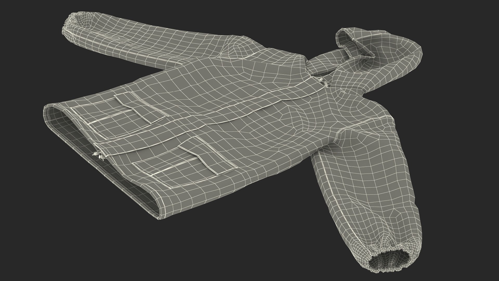 3D John Deere Yellow Rain Jacket model - TurboSquid 2128324