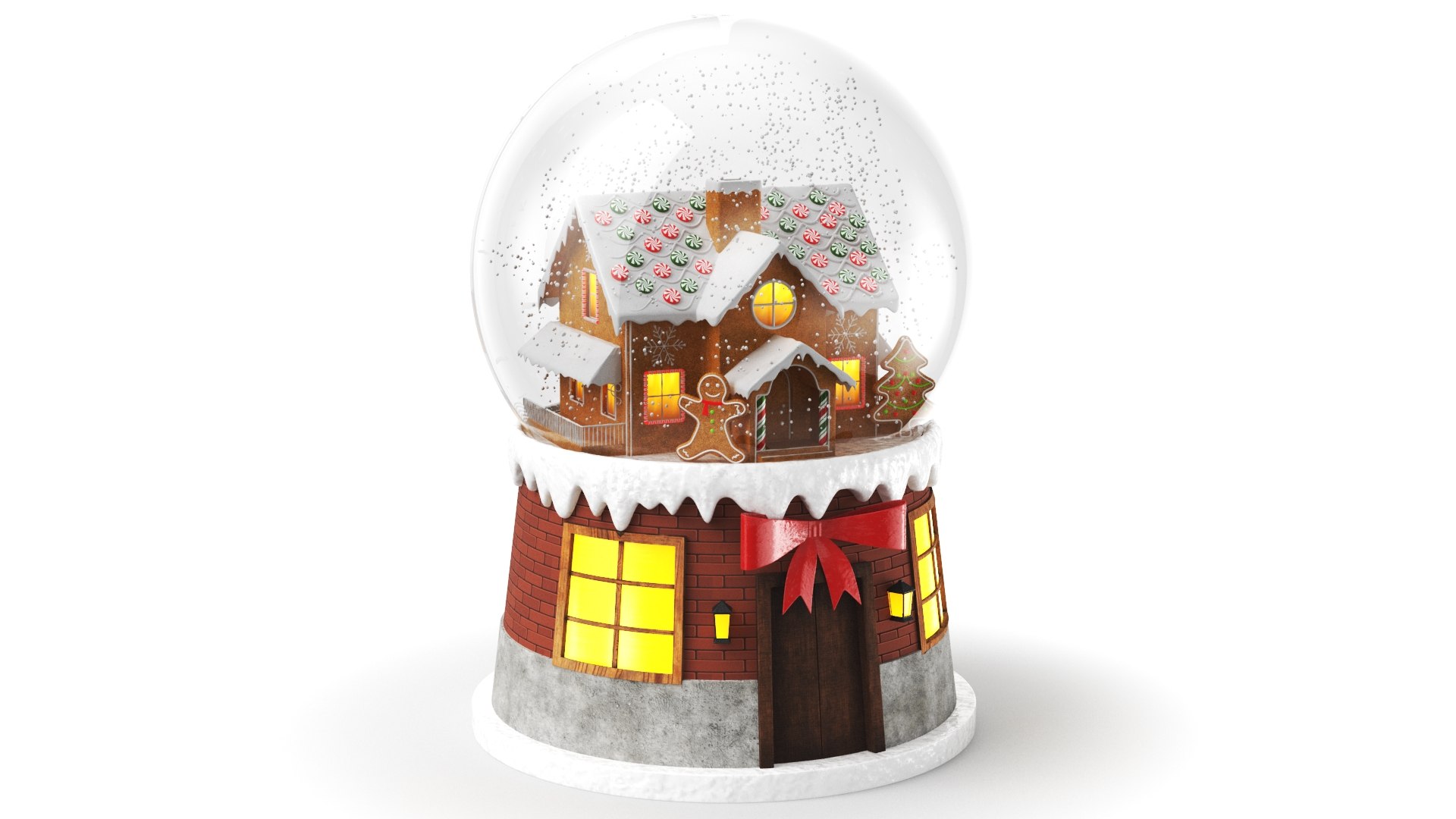 Modello 3D Globo di neve dettagliato 02 - TurboSquid 2457987