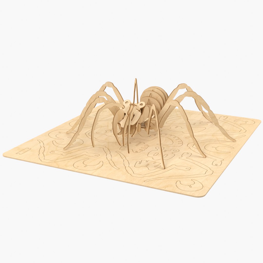 3D Spider Laser Cut - TurboSquid 2005341