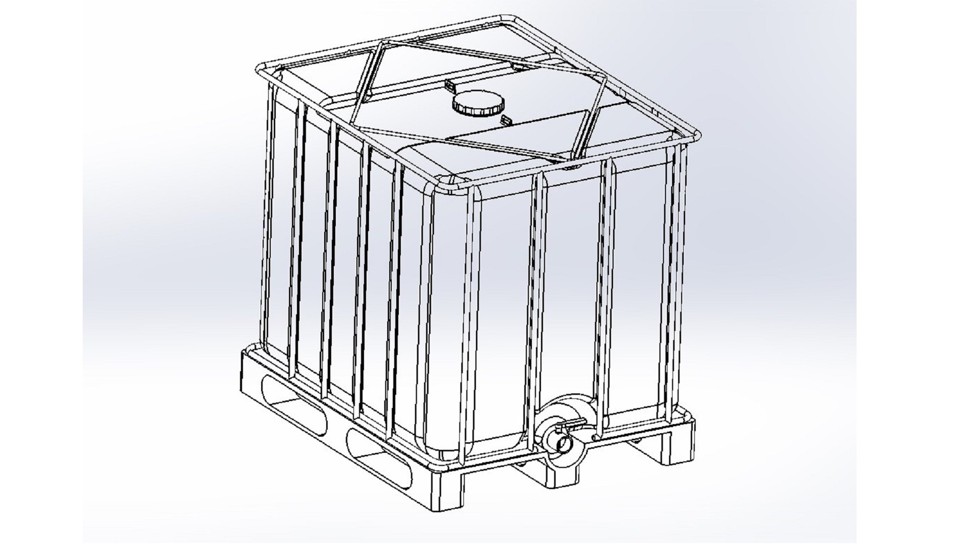 3D Ibc Container 1m3 - TurboSquid 1682391
