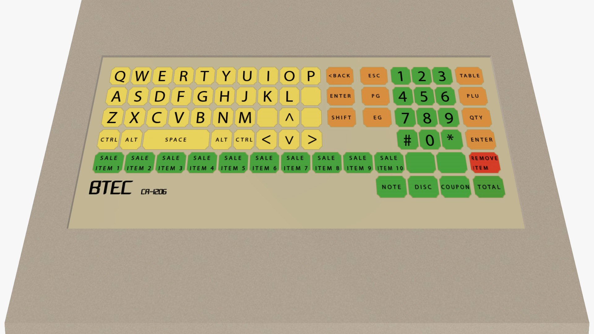 3D Retro Cash Register - 80s Era - TurboSquid 2254357
