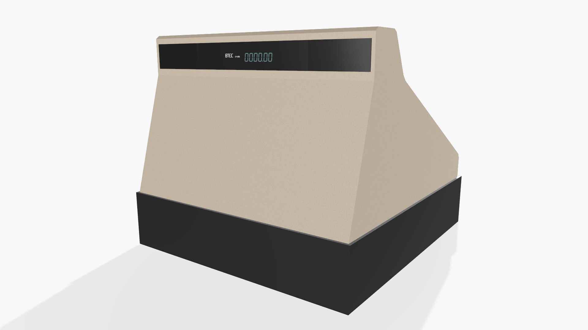 3D Retro Cash Register - 80s Era - TurboSquid 2254357