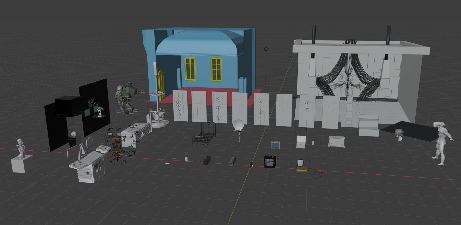 Cyberpunk Asset Kit 3D Model - TurboSquid 1680278