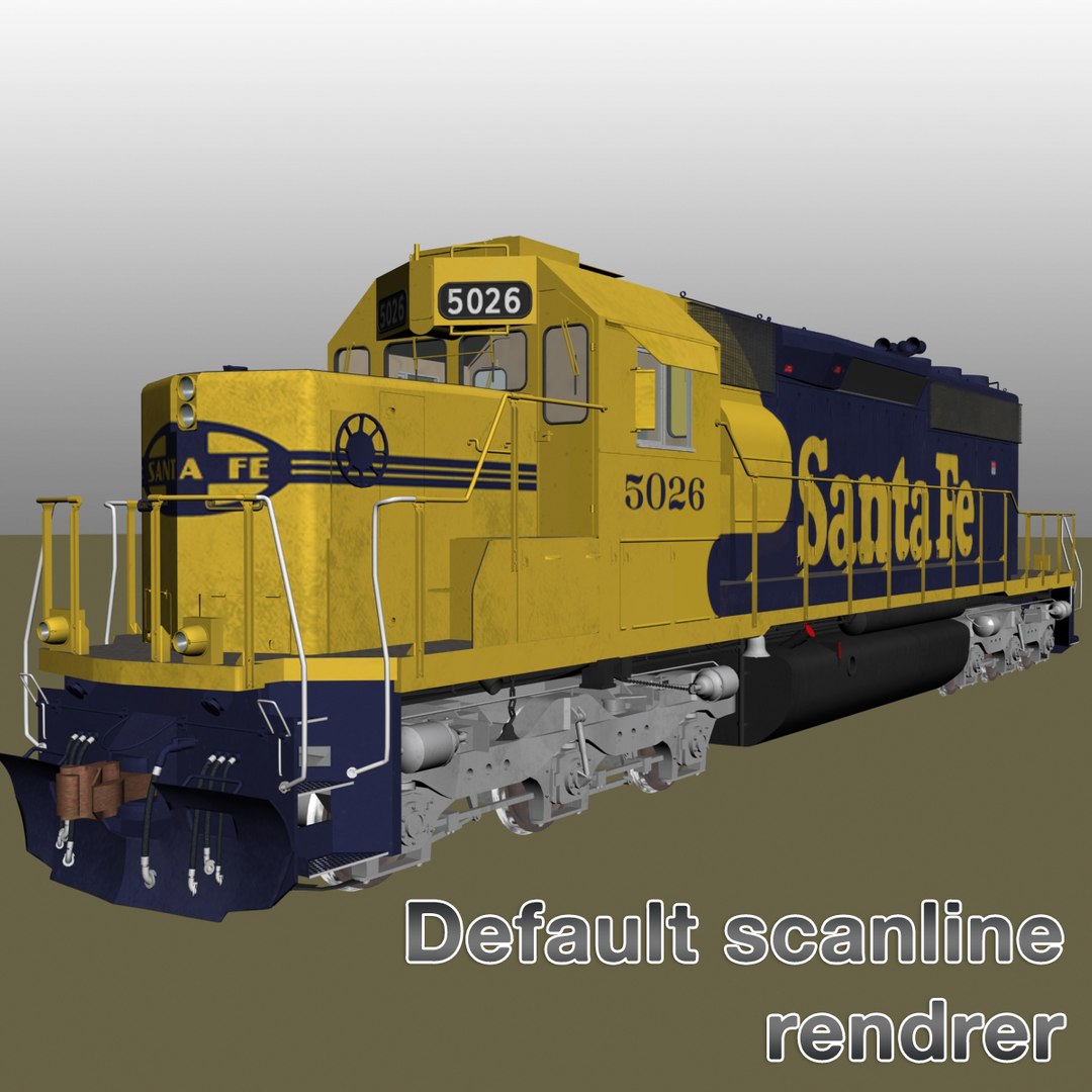 3d emd sd40-2 engines sf