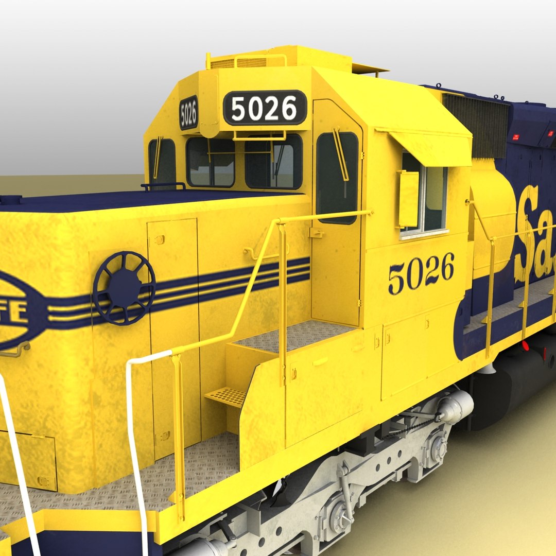 3d emd sd40-2 engines sf