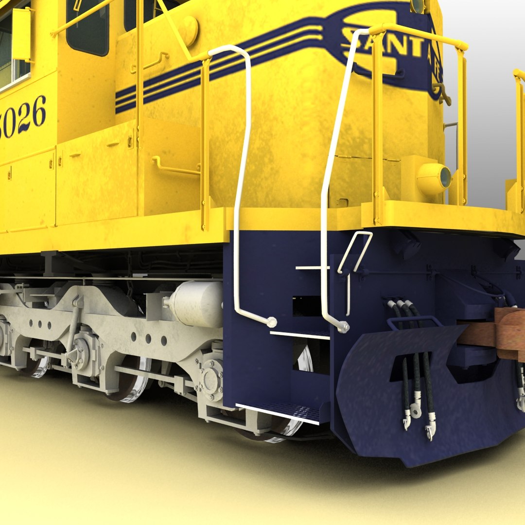 3d emd sd40-2 engines sf