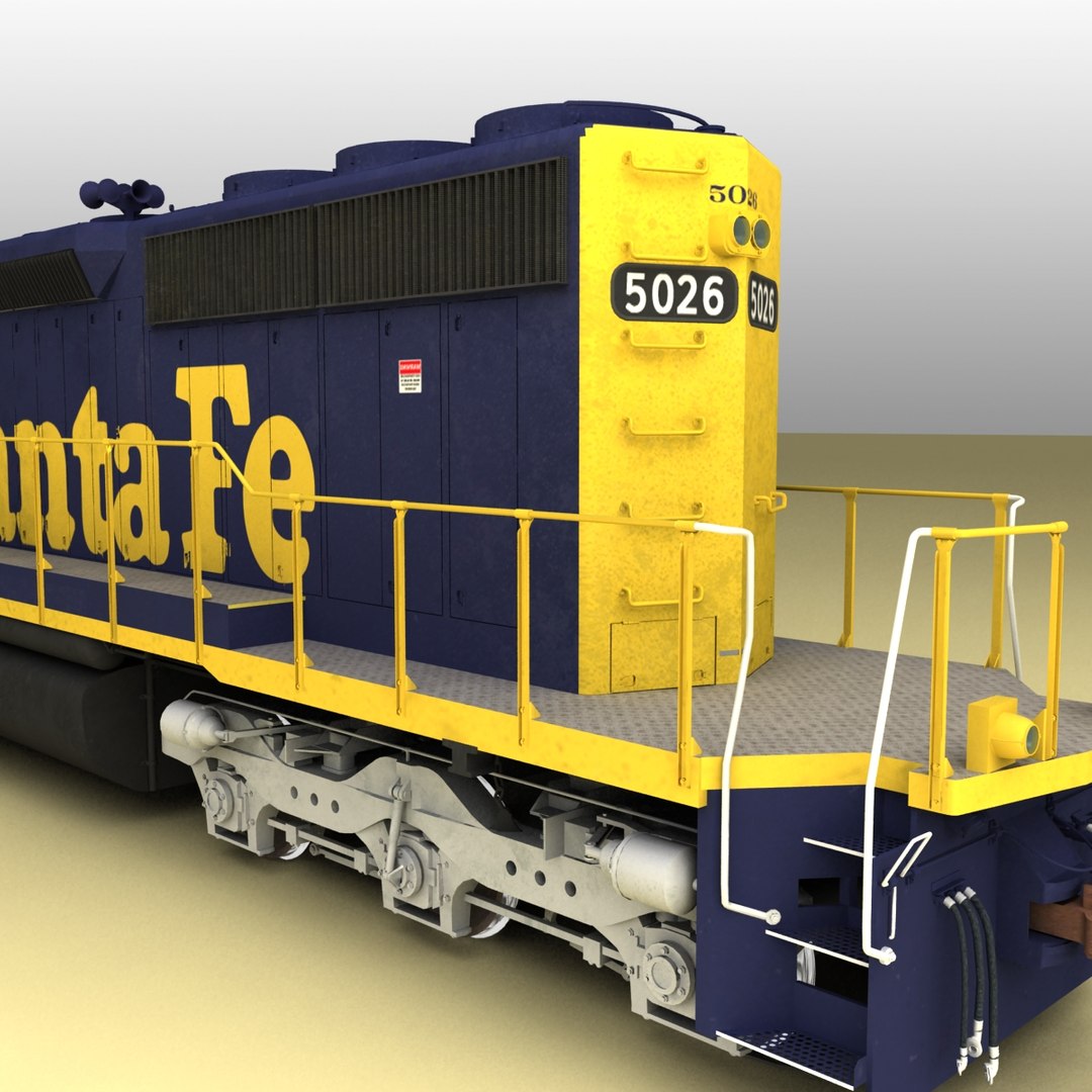 3d emd sd40-2 engines sf