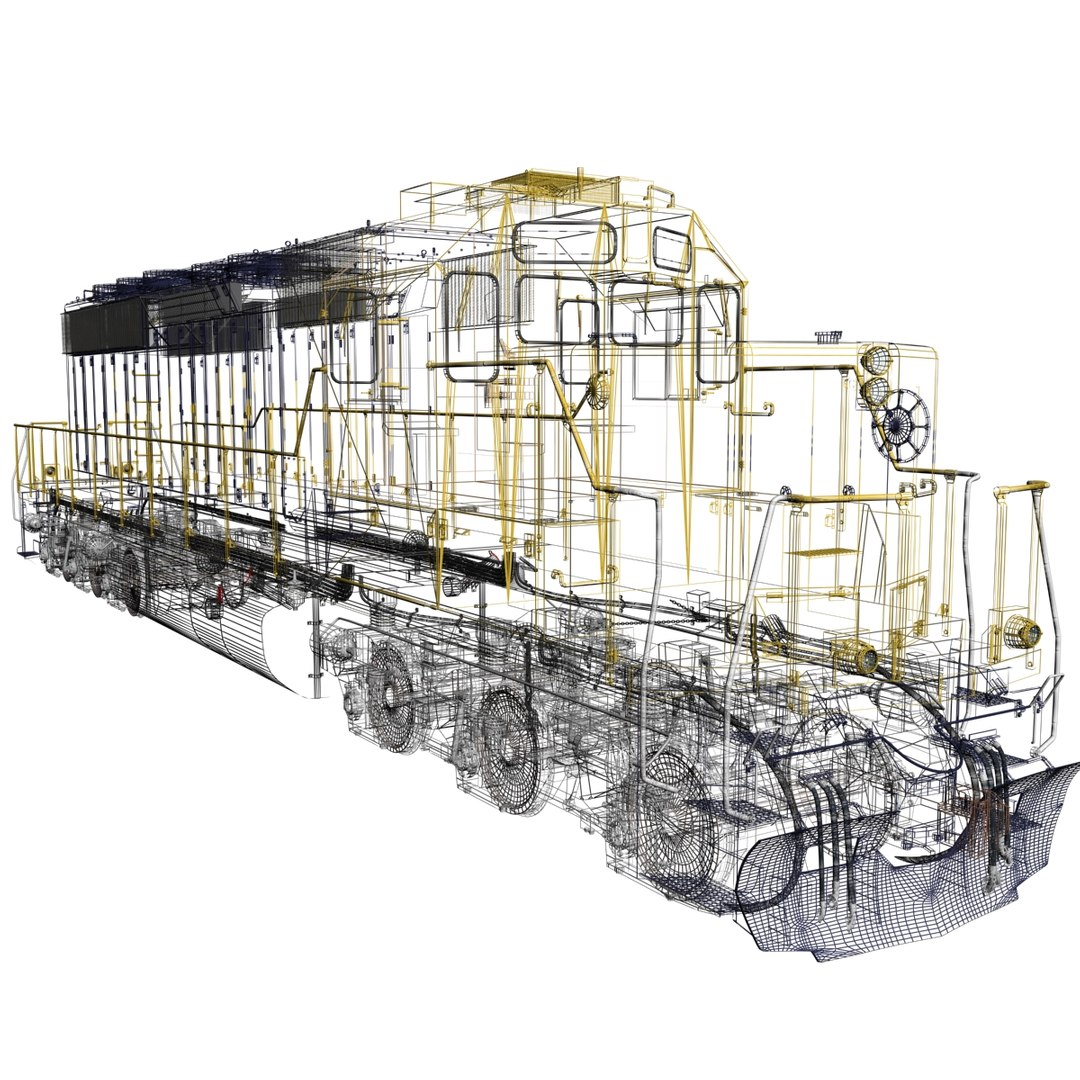 3d emd sd40-2 engines sf