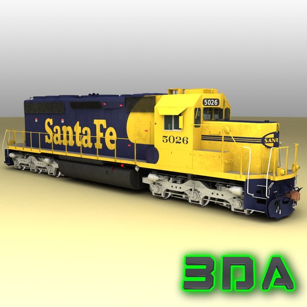 3d emd sd40-2 engines sf