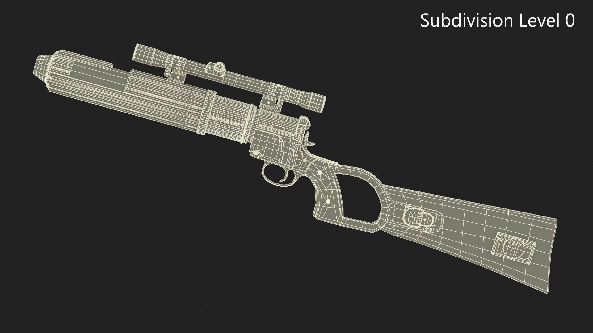 3D Model Star Wars EE-3 Boba Fett Carbine Rifle - TurboSquid 2261394