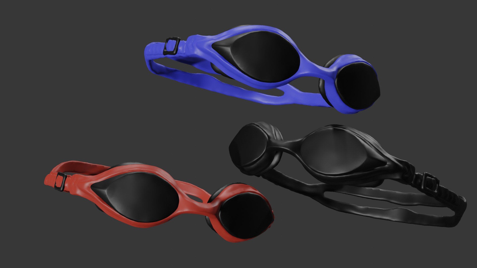 3D Swimming Goggles Model - TurboSquid 1779402