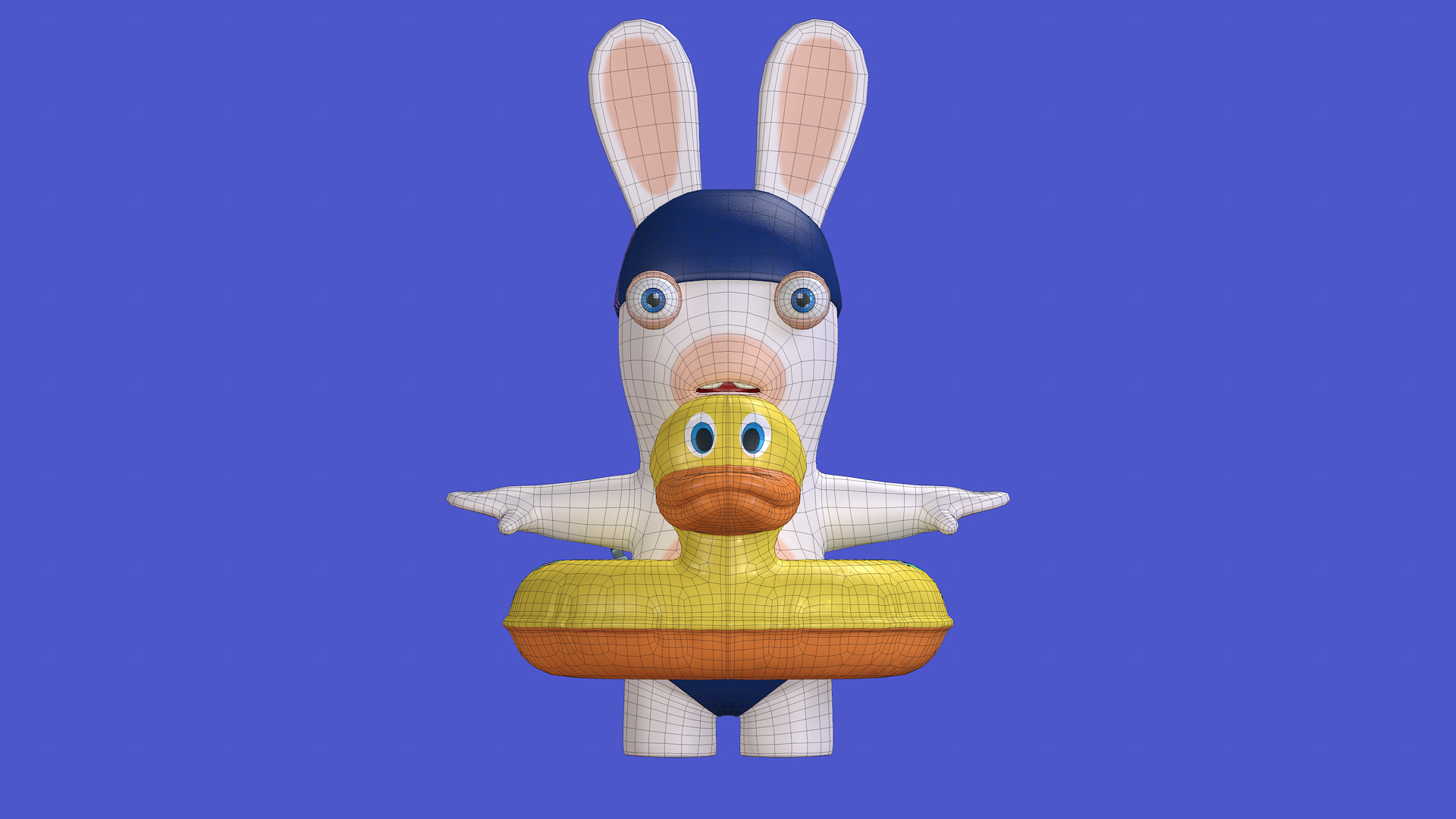 3D Model Rabbid Swimmer Character 8K - TurboSquid 1773581