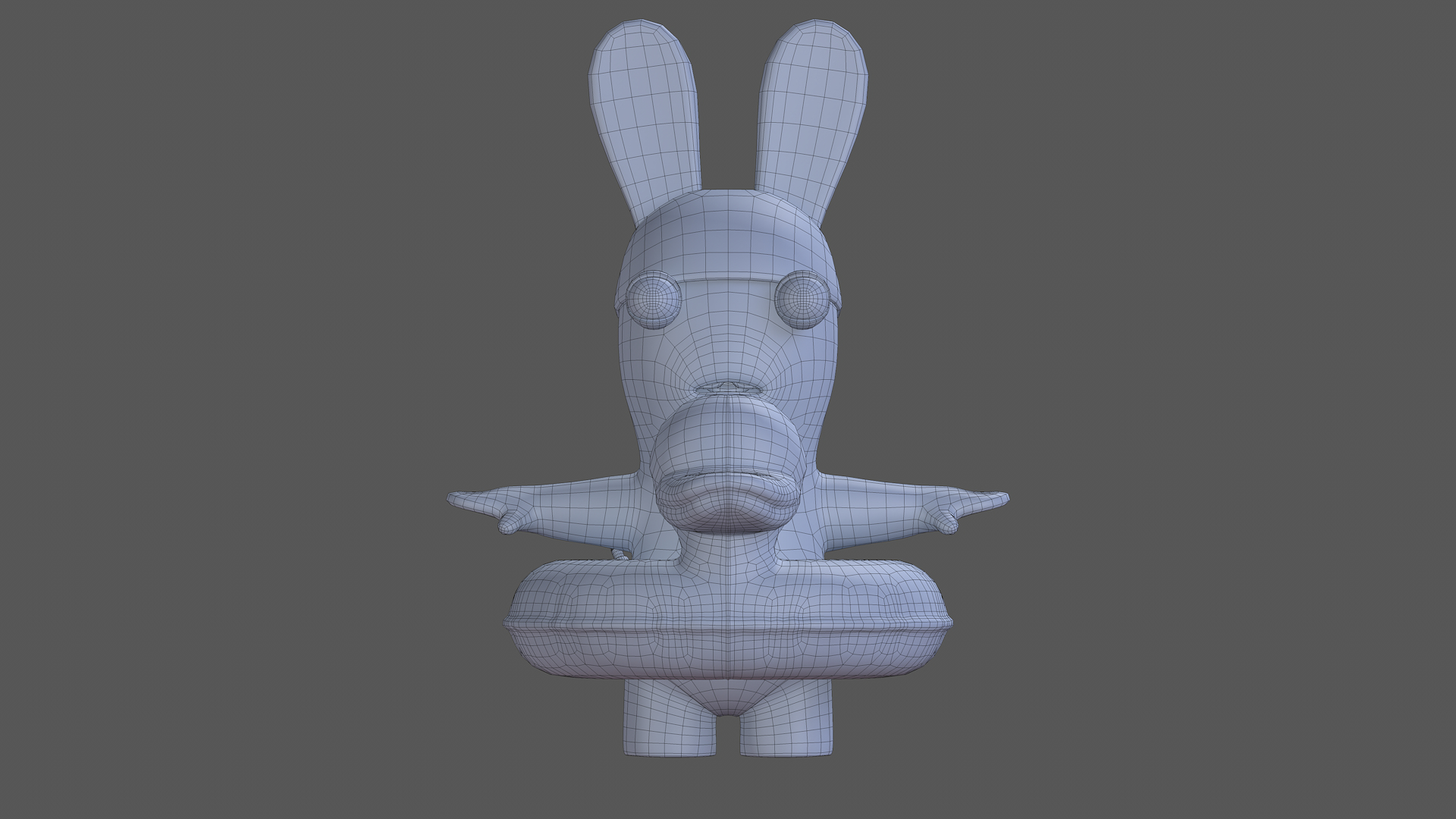 3D Model Rabbid Swimmer Character 8K - TurboSquid 1773581