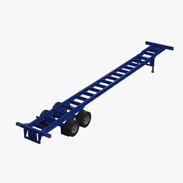 3D Shipping container trailer for 45 foot containers - TurboSquid 1775360
