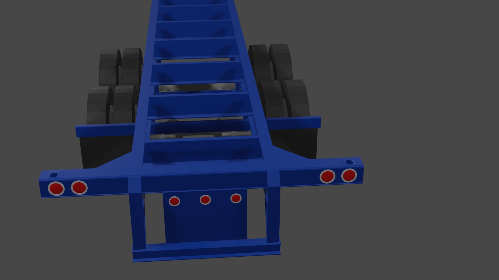 3D Shipping Container Trailer For 45 Foot Containers - TurboSquid 1775360