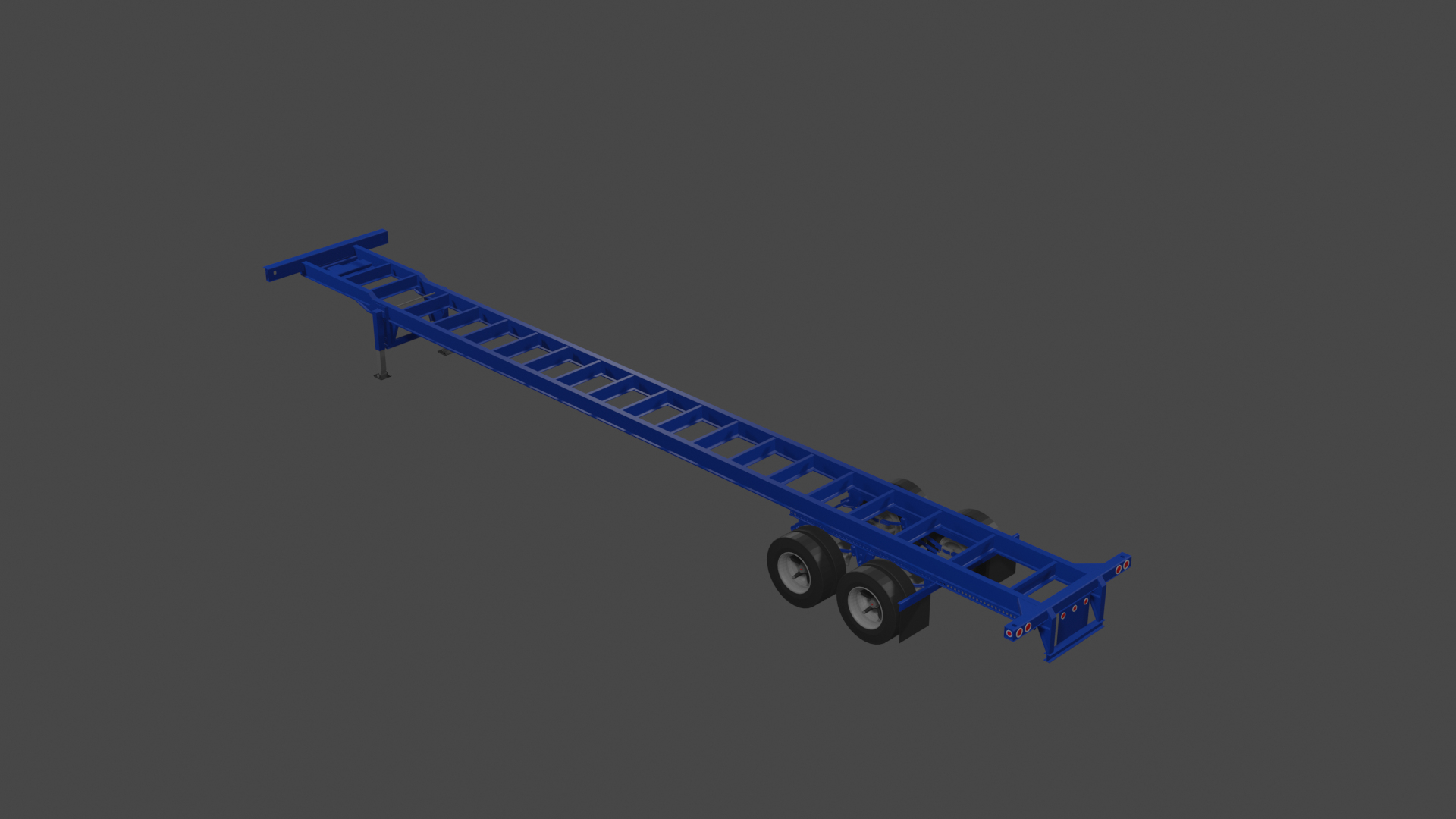 3D Shipping Container Trailer For 45 Foot Containers - TurboSquid 1775360
