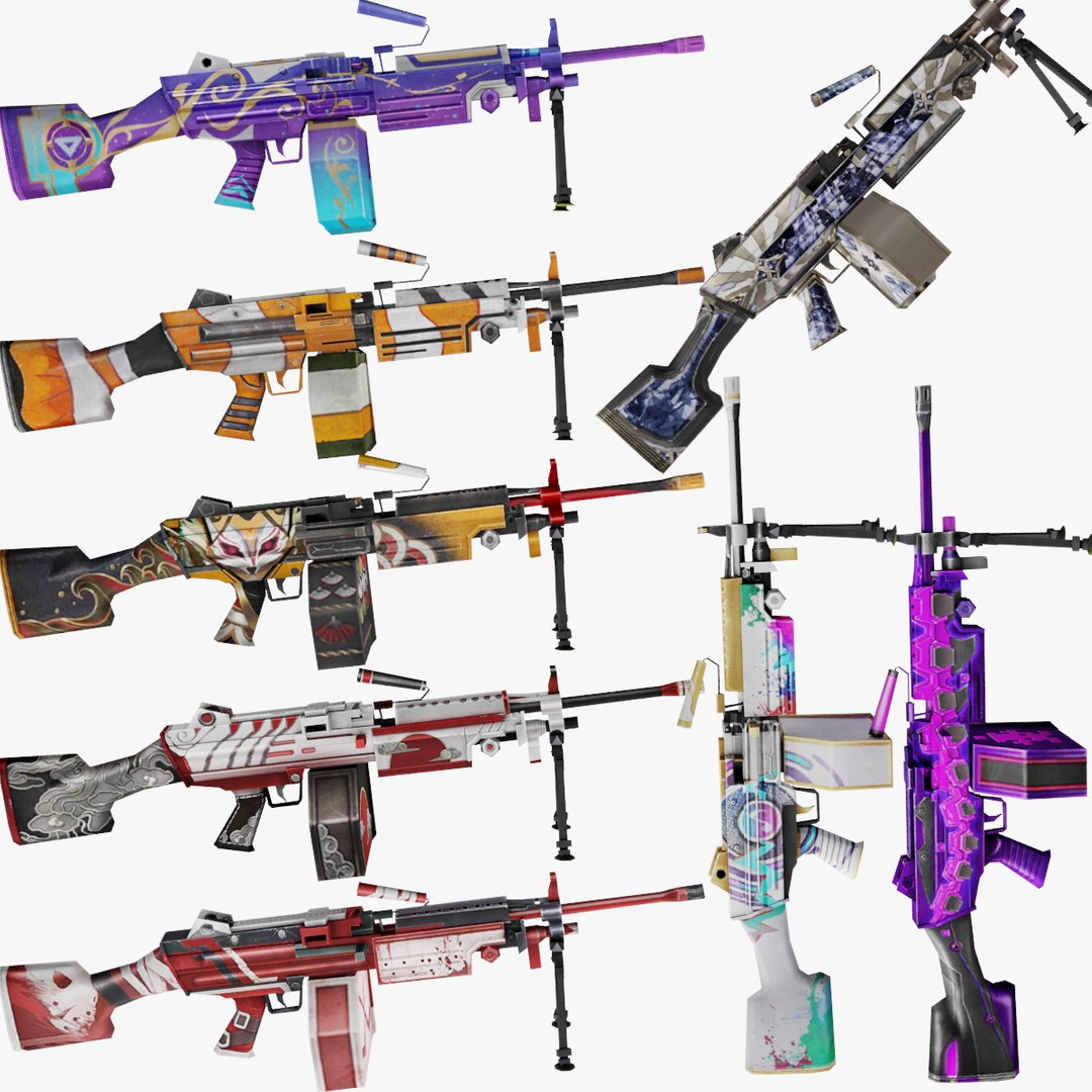 M249 Rifle Game Weapon 8x model - TurboSquid 1838434