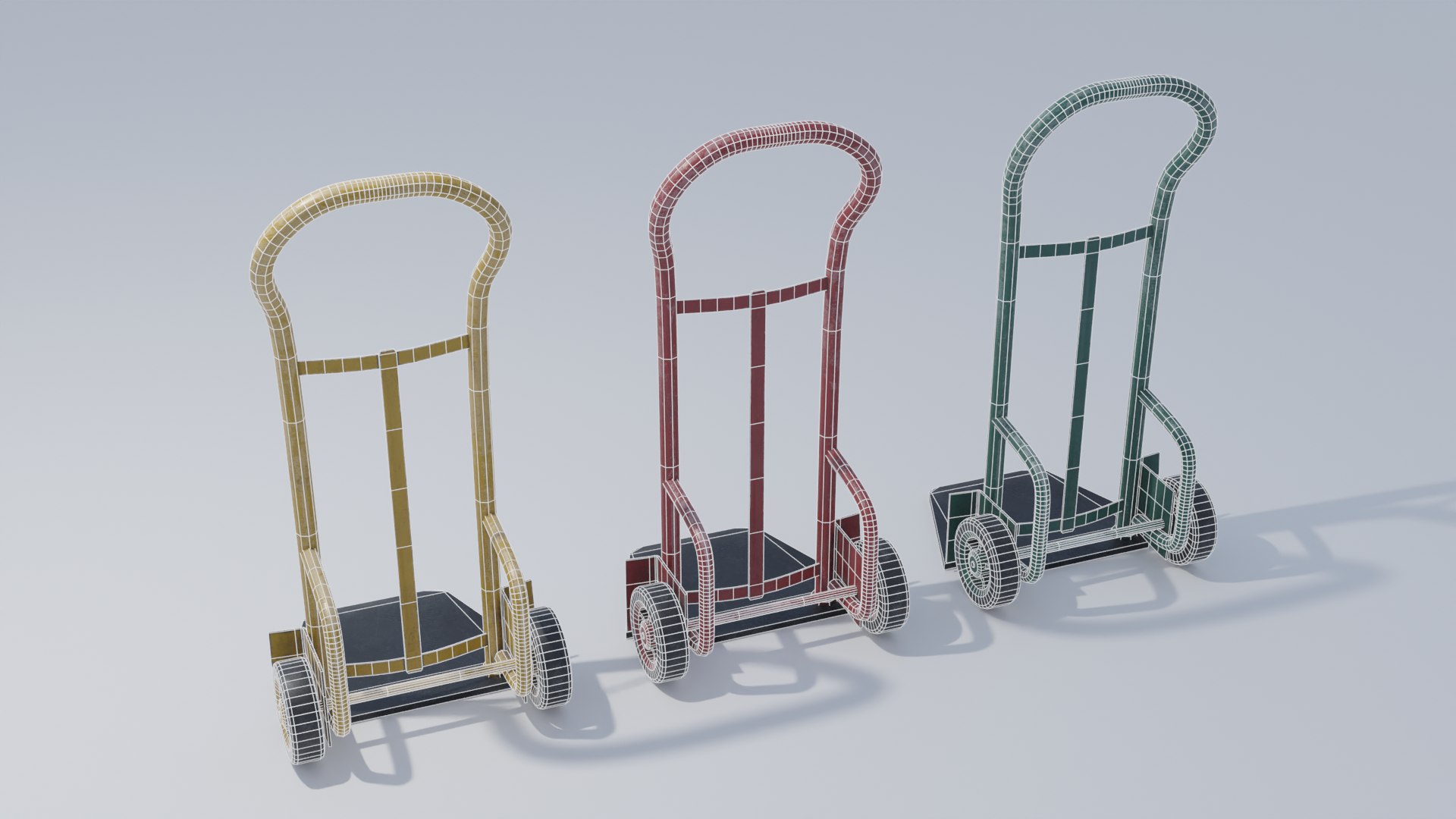 3D Industrial Dolly With 4k And 2K Textures Model - TurboSquid 1977232