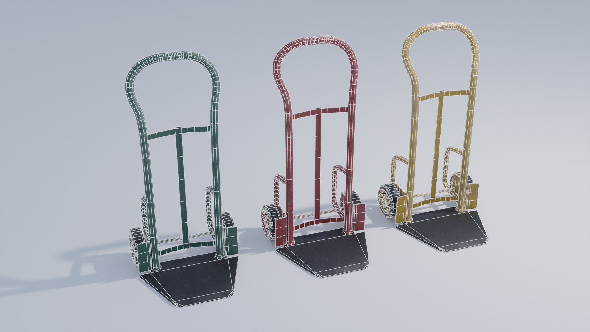 3D Industrial Dolly With 4k And 2K Textures Model - TurboSquid 1977232