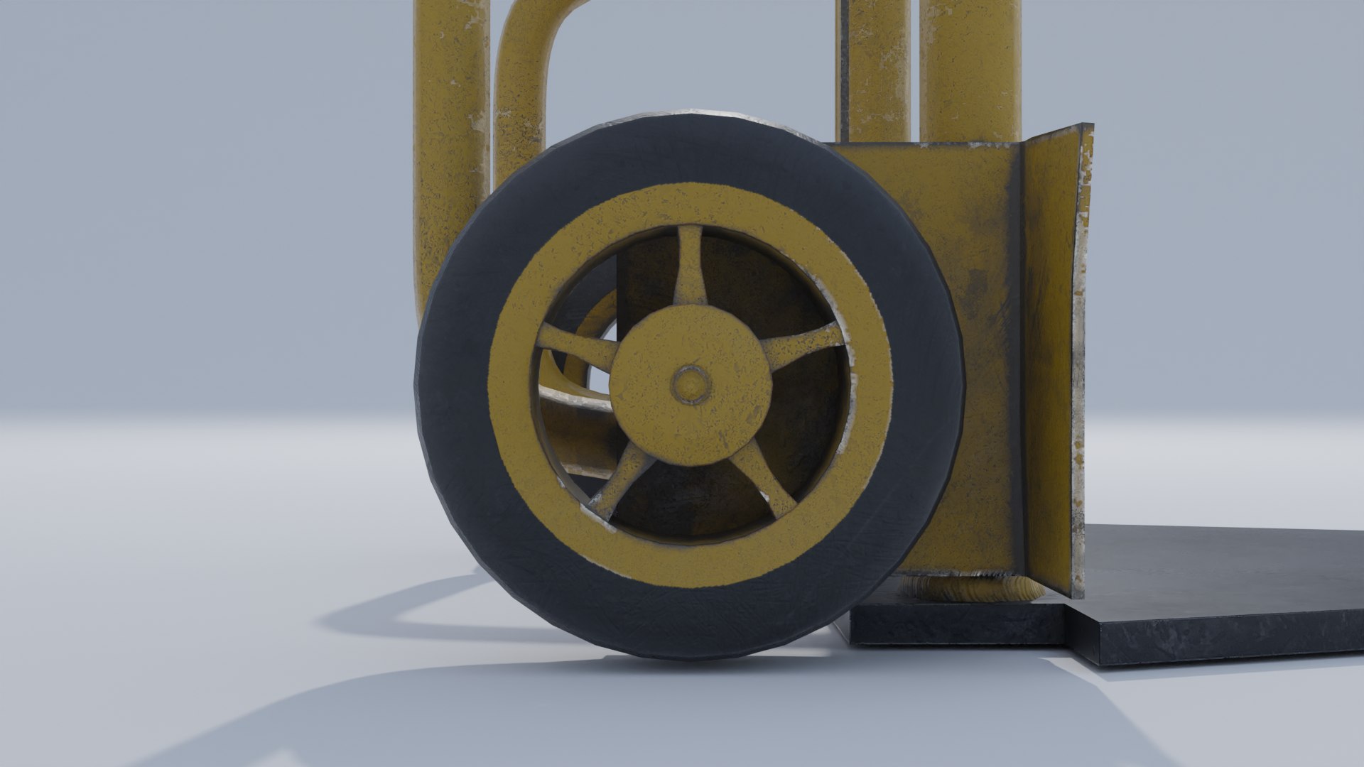 3D Industrial Dolly With 4k And 2K Textures Model - TurboSquid 1977232