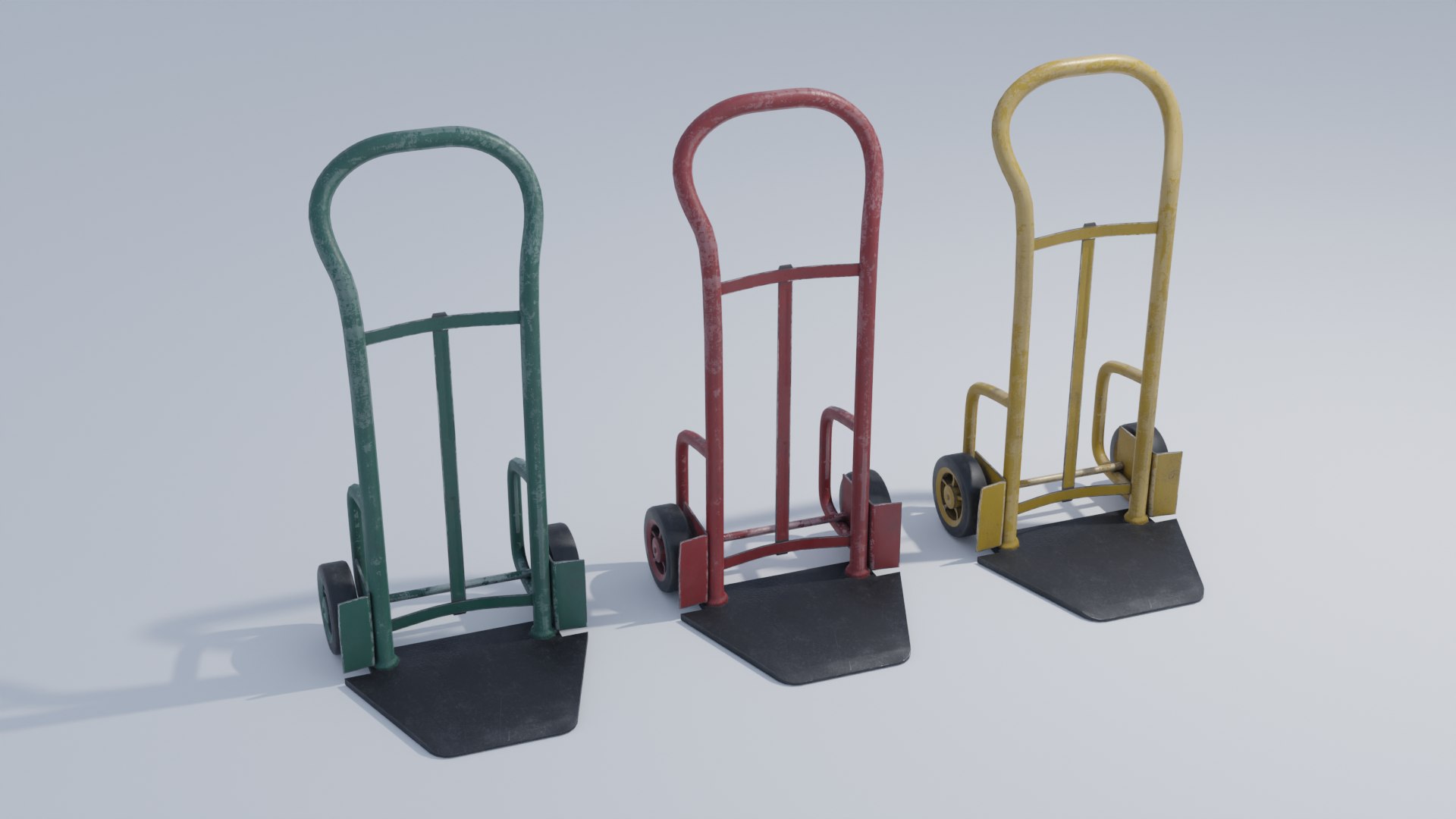 3D Industrial Dolly With 4k And 2K Textures Model - TurboSquid 1977232