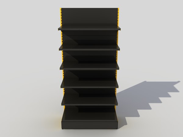 3D retail shelves rack model - TurboSquid 1545494