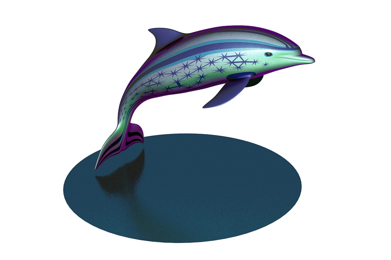 3D Fairy Tale Dolphin Model - TurboSquid 1463041