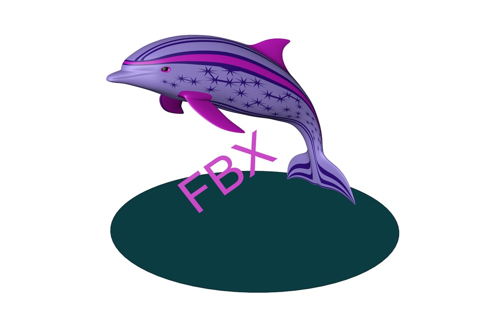 3D Fairy Tale Dolphin Model - TurboSquid 1463041