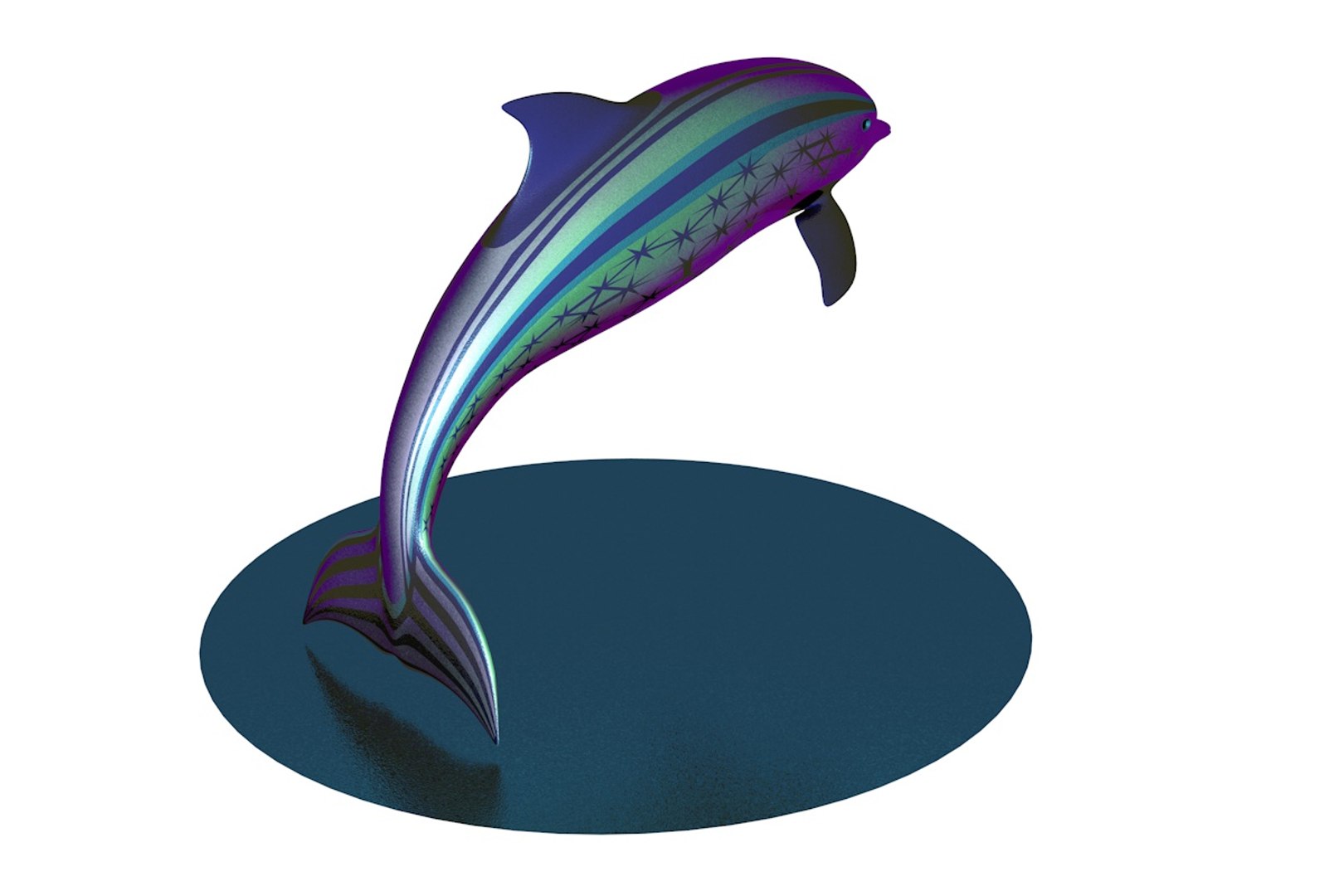 3D Fairy Tale Dolphin Model - TurboSquid 1463041