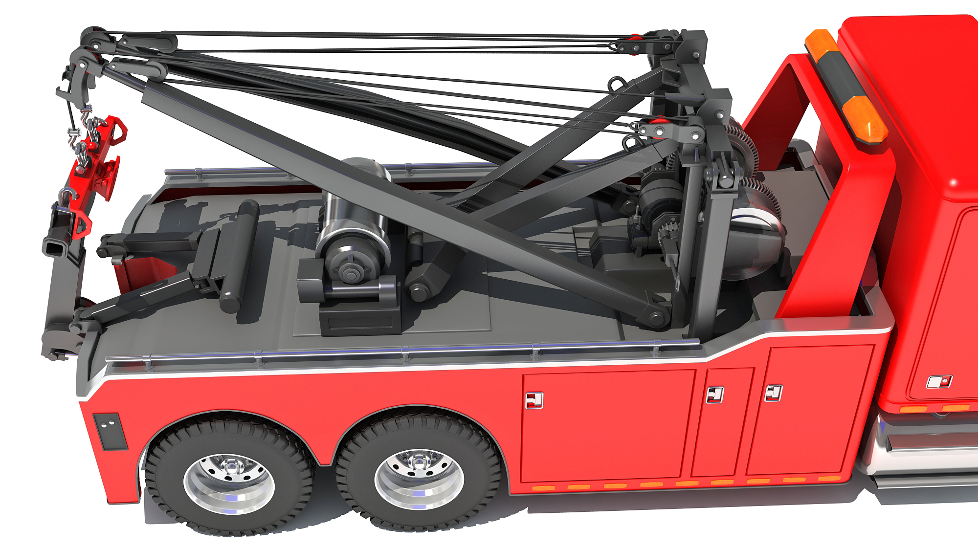 Recovery Service Tow Truck 3D model - TurboSquid 1818636