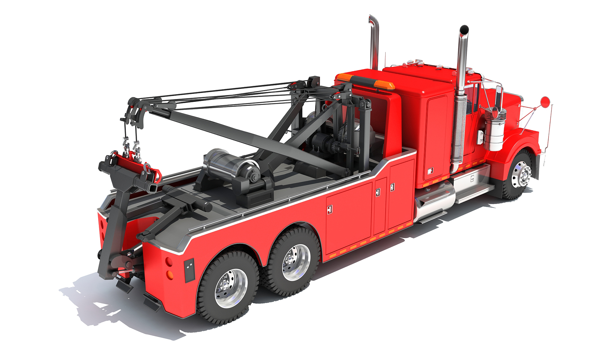 Recovery Service Tow Truck 3D model - TurboSquid 1818636